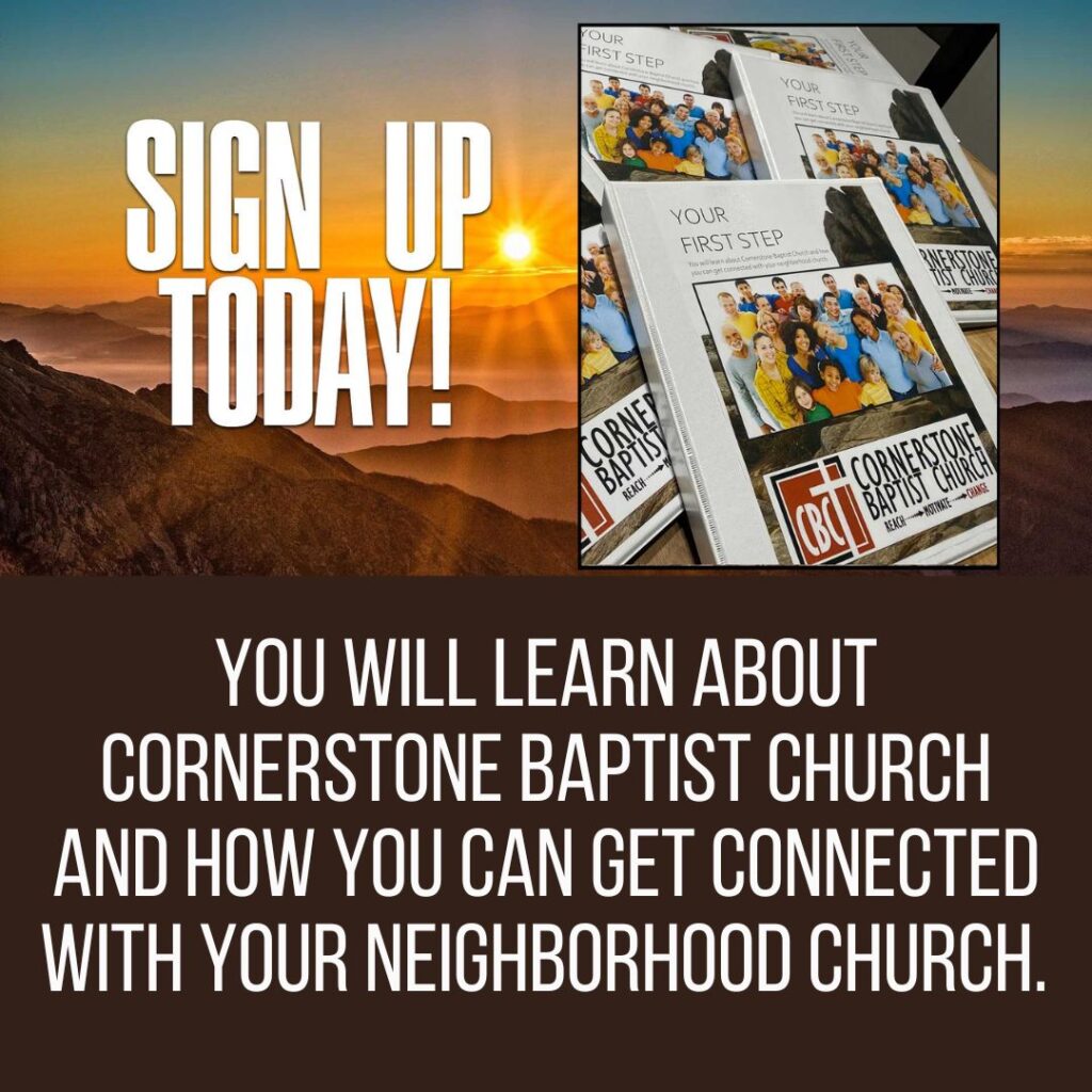 Next Step: Your First Step MEET&GREET with Pastor Carl - Cornerstone ...